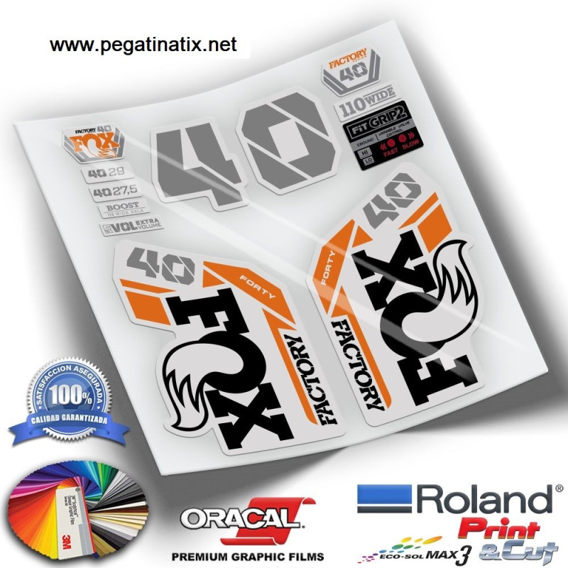 DECALS FOX 40 FACTORY 2021 WP334