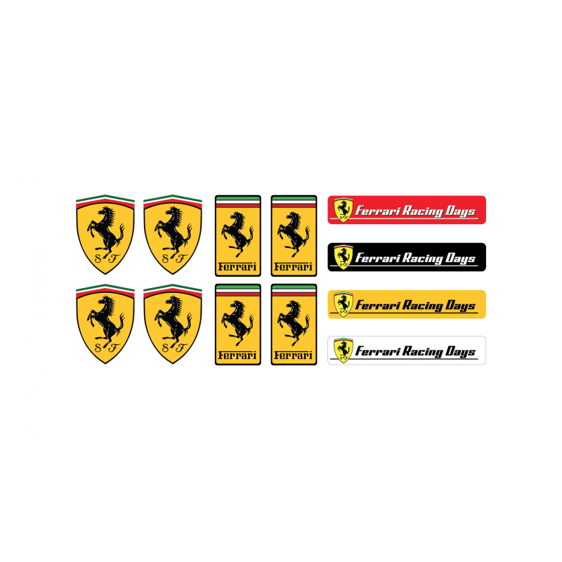 adhesivo Wheel centre Gel Badges ferrari