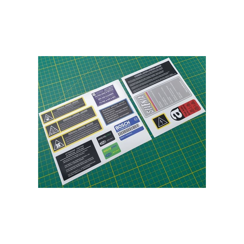 STICKER DECALS Fiat Uno Turbo Mk2