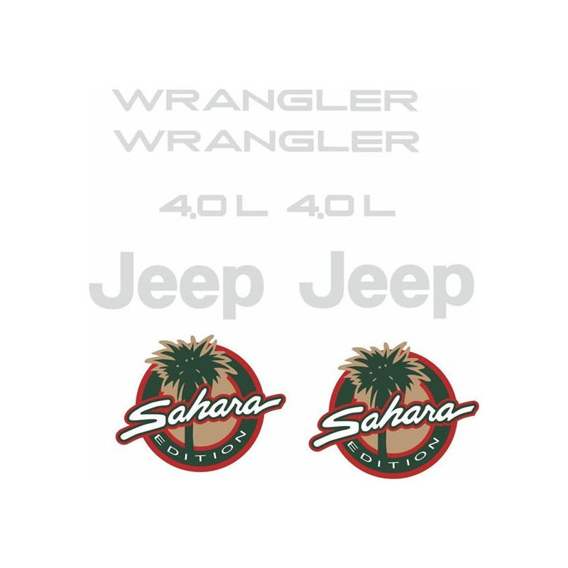 STICKER Jeep Sahara Edition 4.0L