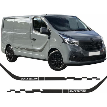 DECALS Renault Trafic Black Edition side Stripes