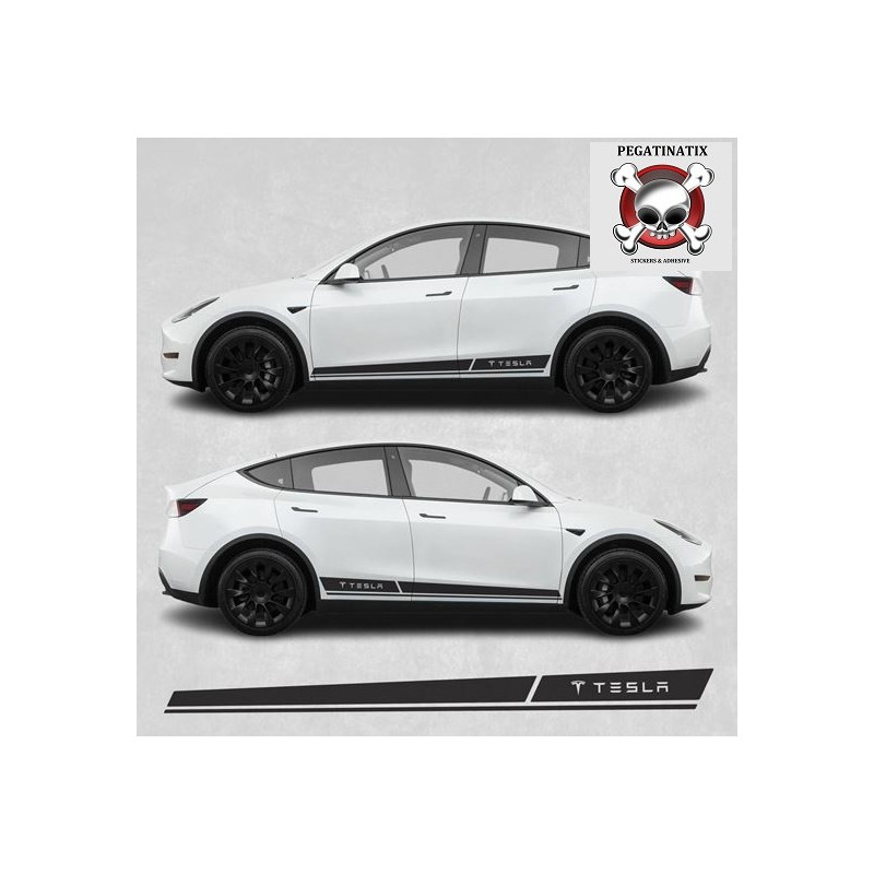 Tesla Model Y side Stripes adhesivos