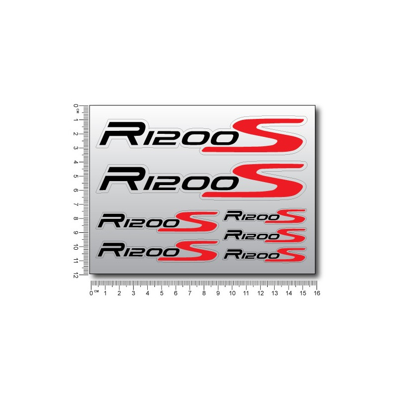 BMW Motorrad R1200S 2 parts motorcycle sticker decal set Laminated 22 ...