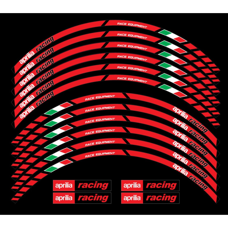 ADESIVOS Aprilia Racing Wheel rim stripes RSV Tuono