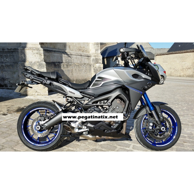 Yamaha MT-09 wheel stickers decals rim stripes Laminated MT09 Grey