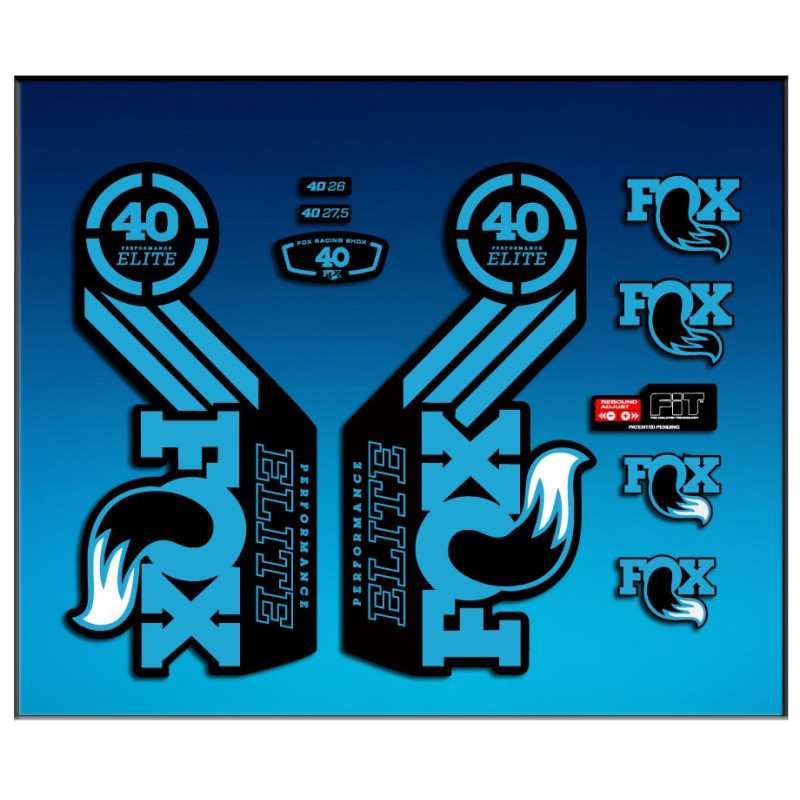 Sticker decal bike FORK FOX 40 ELITE SERIES AM68