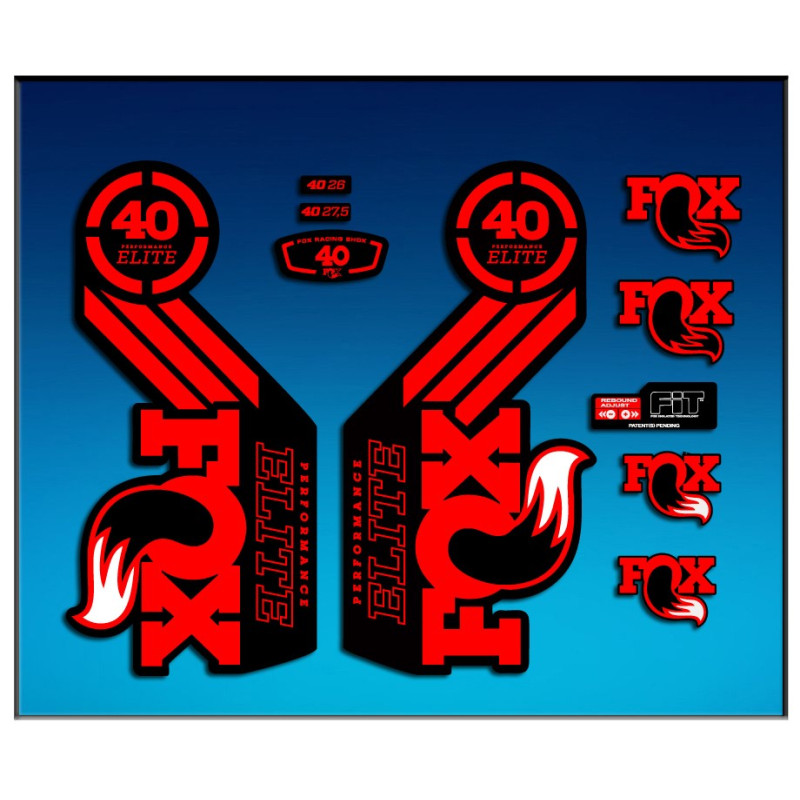 Sticker decal bike FORK FOX 40 ELITE SERIES AM68