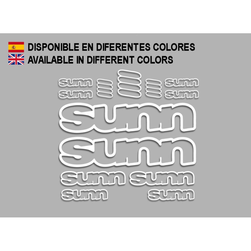 Sticker decal bike set Sunn
